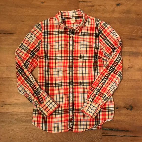 J. Crew Factory | Tops | J Crew Flannel Shirt S | Poshmark